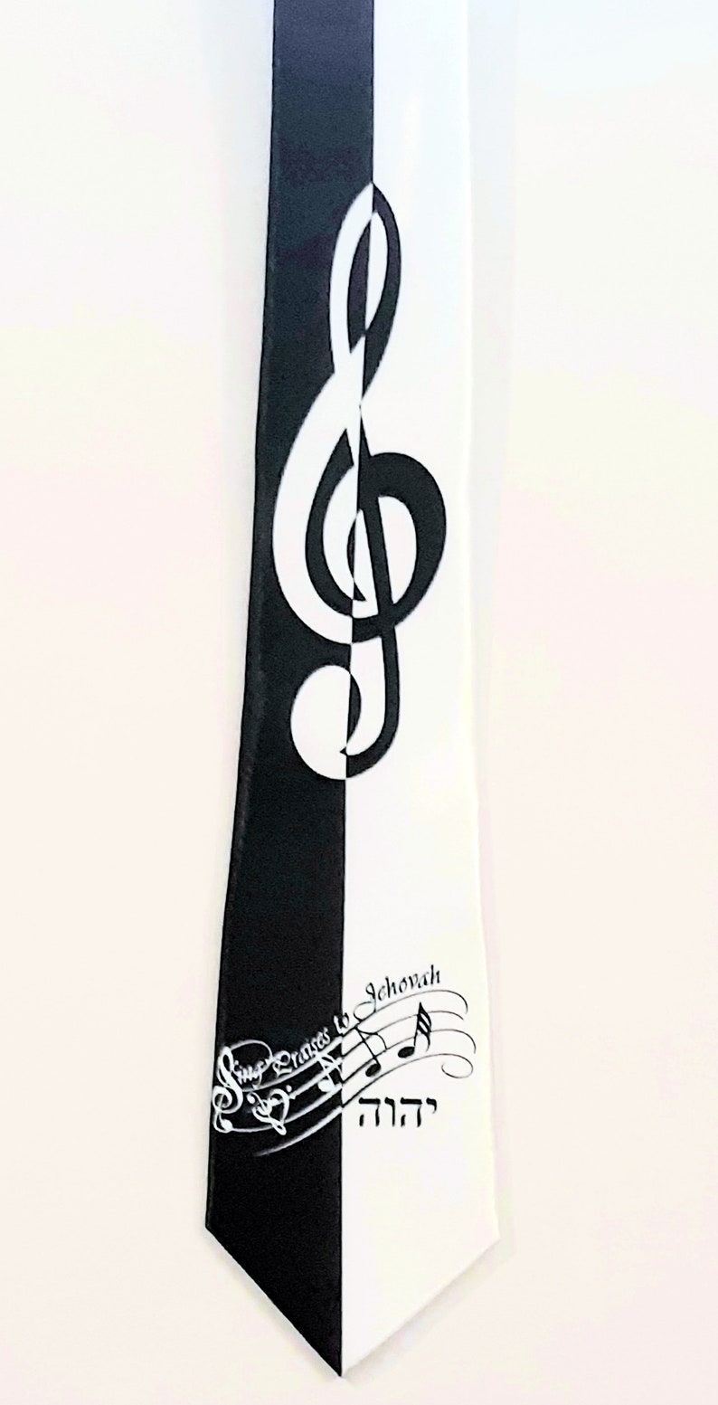 Sing Praises to Jehovah Music Necktie - Etsy