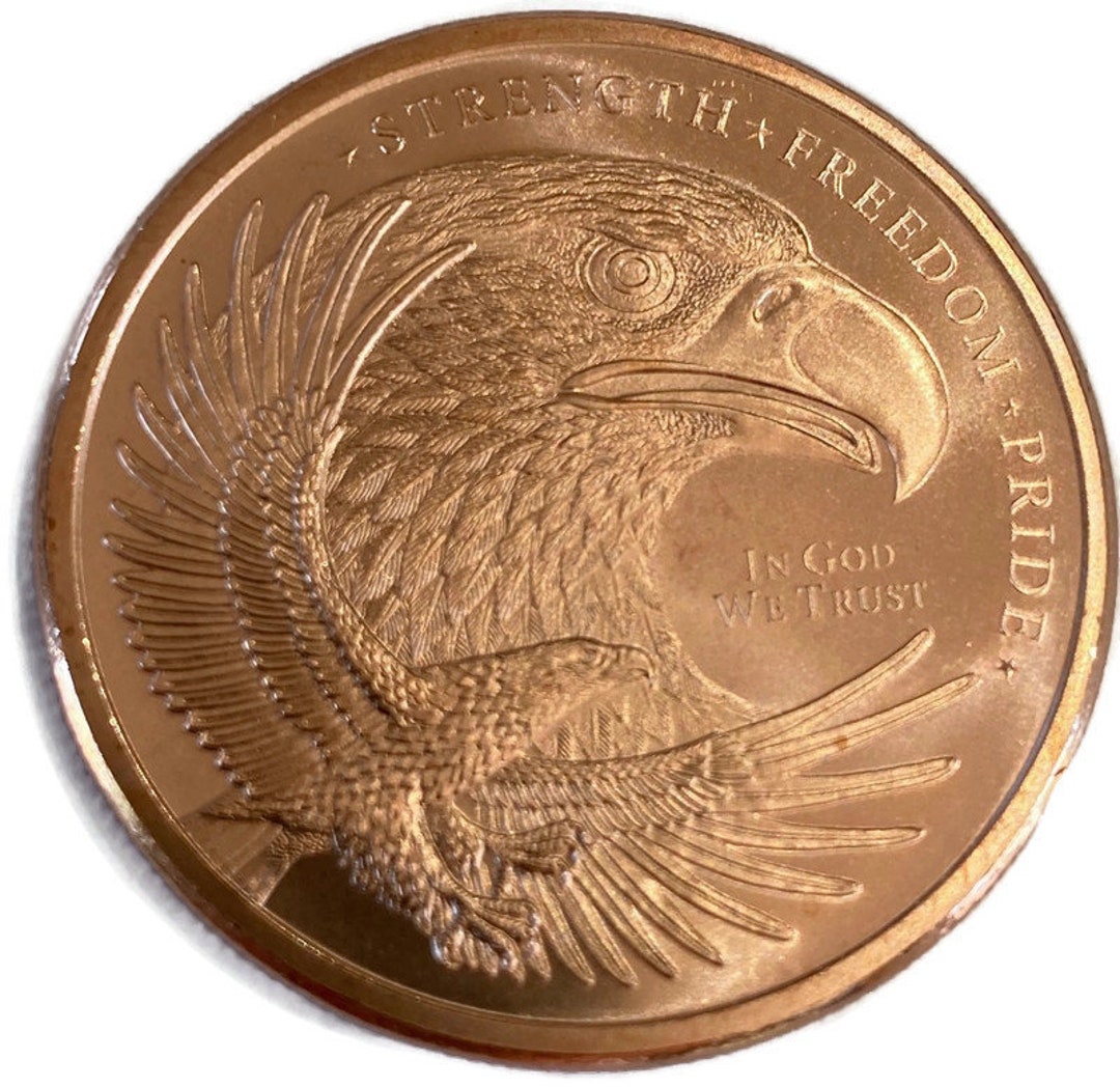 American Eagle Copper Round - 1oz 99% Fine Copper Coin - Collectors ...