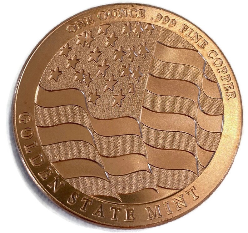 American Eagle Copper Round - 1oz 99% Fine Copper Coin - Collectors ...