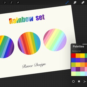30 Colors Shade, Rainbow Set Paint Palatte for Procreate on iPad - Etsy