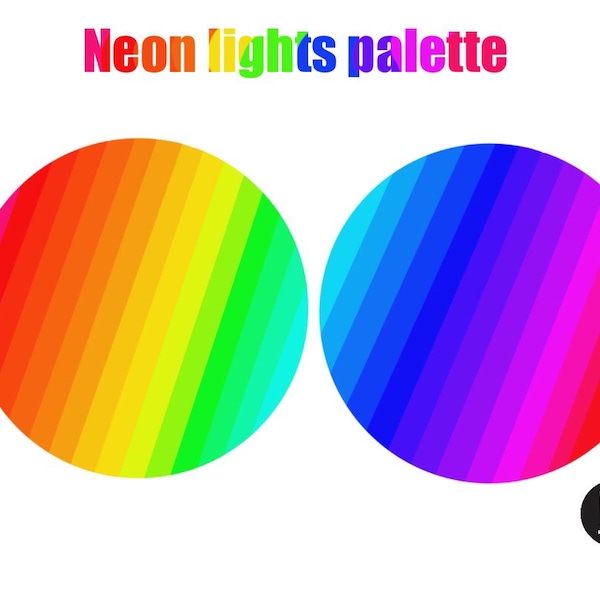 Neon Color Palette - Etsy