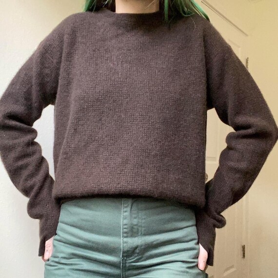 Scottish cashmere brown sweater by R. Derwin Litchfie… - Gem