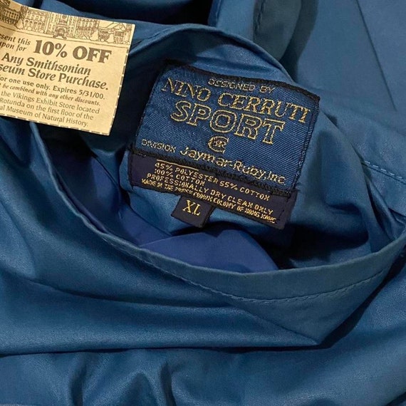 80s 90s vintage raglan blue pink and green reversible… - Gem