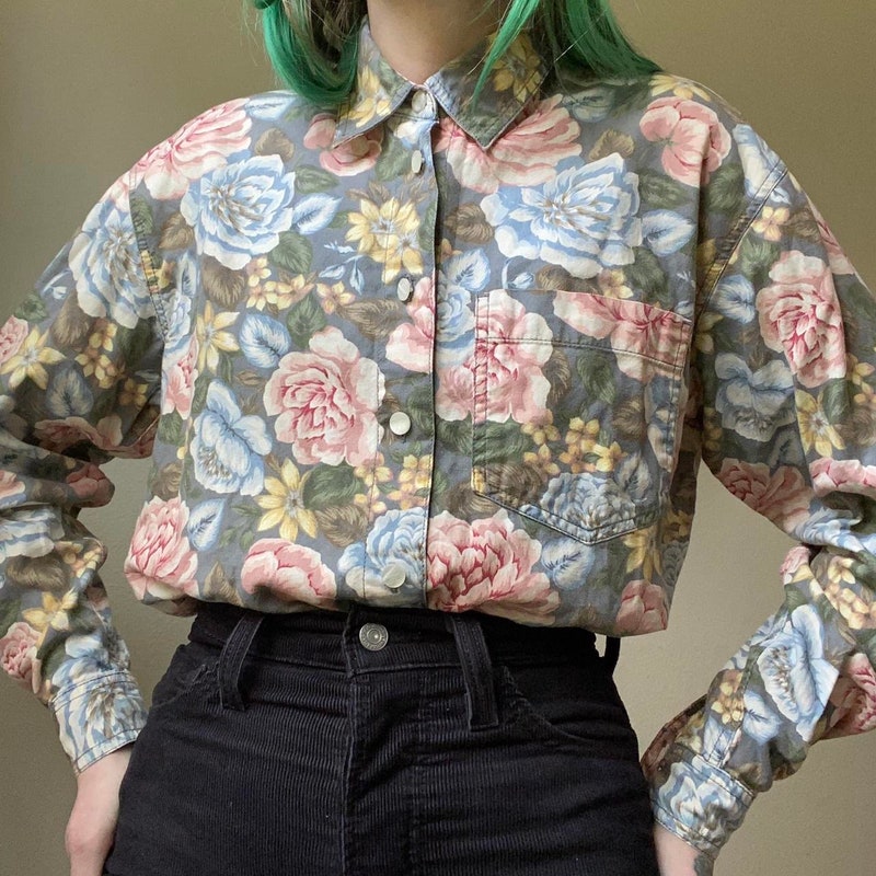 90s Blouse - Etsy