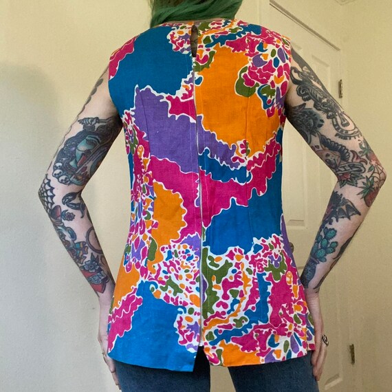 60s vintage handmade micro mini sleeveless tank top/d… - Gem