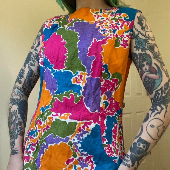 60s vintage handmade micro mini sleeveless tank top/d… - Gem