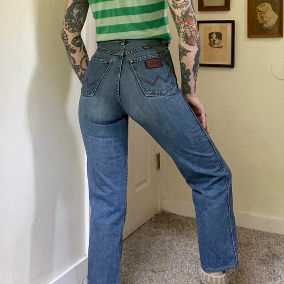 Vintage 60s inspired Wrangler medium wash jeans - Gem