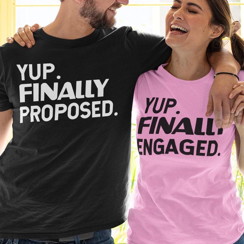 Engagement Shirts for Couples - Etsy