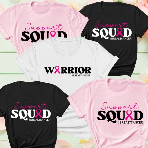 Breast Cancer Support Squad Shirt - Etsy