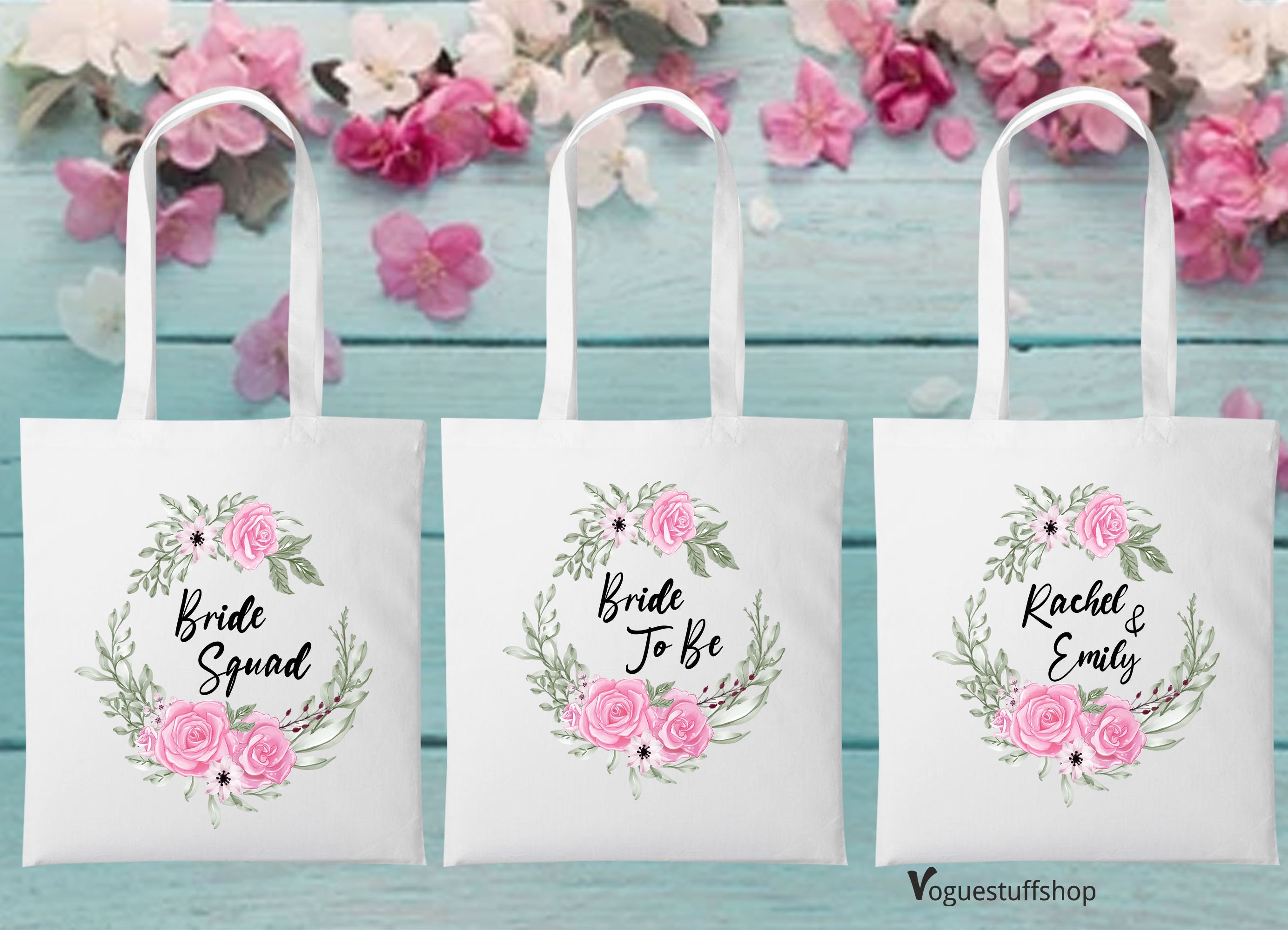 Bridal Party Tote Bag Personalised Wedding Tote Bag | Etsy