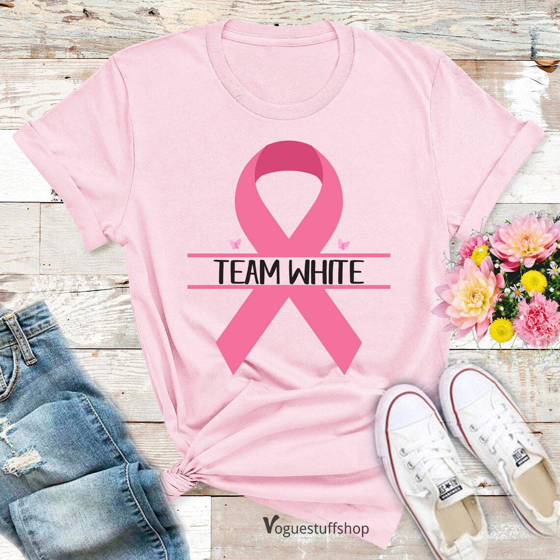 Breast Cancer T Shirt Personalisation Cancer Awareness T-shirt Custom ...