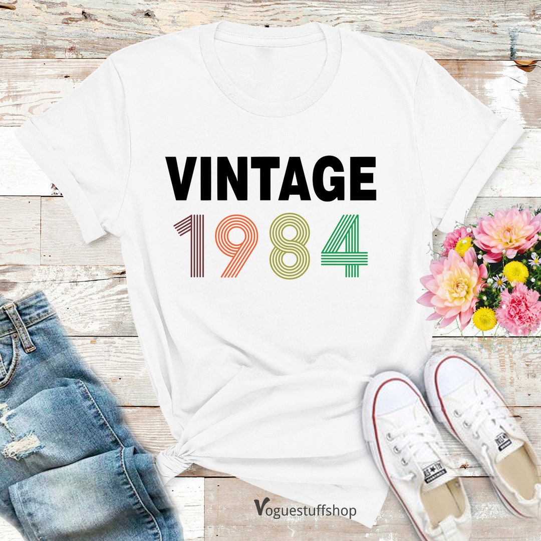 Vintage 1984 Birthday T Shirt Vintage Birthday Shirt Vintage 1984 Shirt