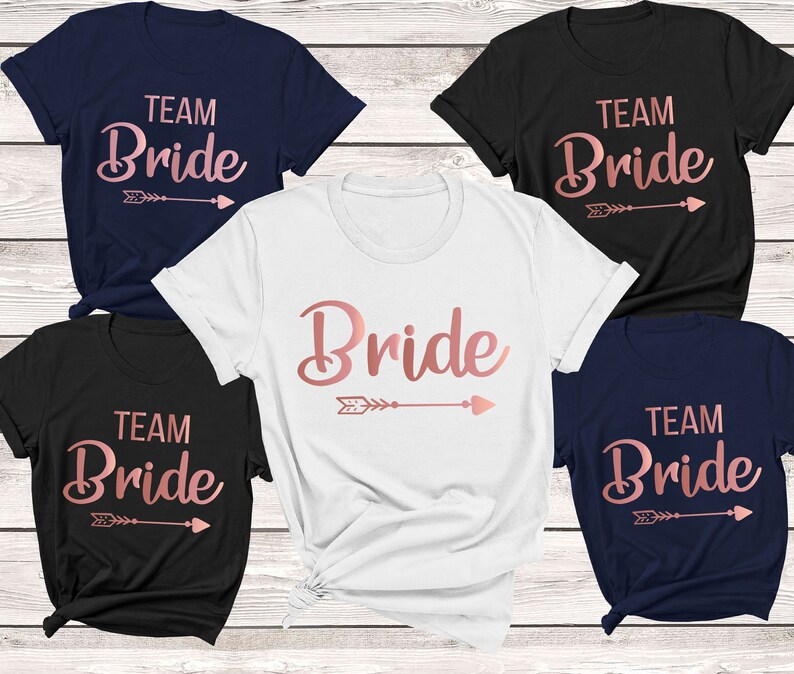 Bride T Shirt Team Bride Shirts Bride Shirt Wedding Party - Etsy