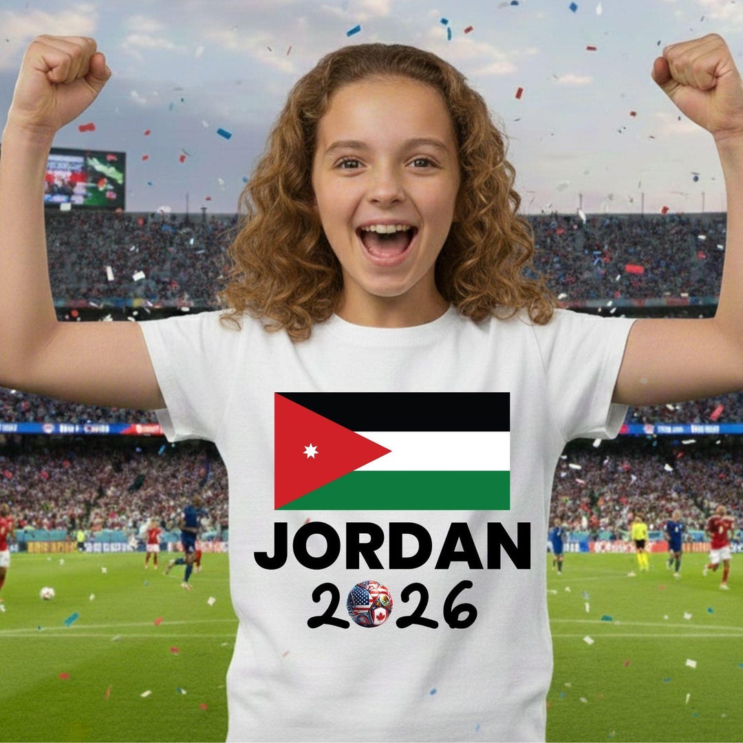 Jordan Shirt World Cup 2026 Soccer Fan Tee Al Nashama Jordanian ...
