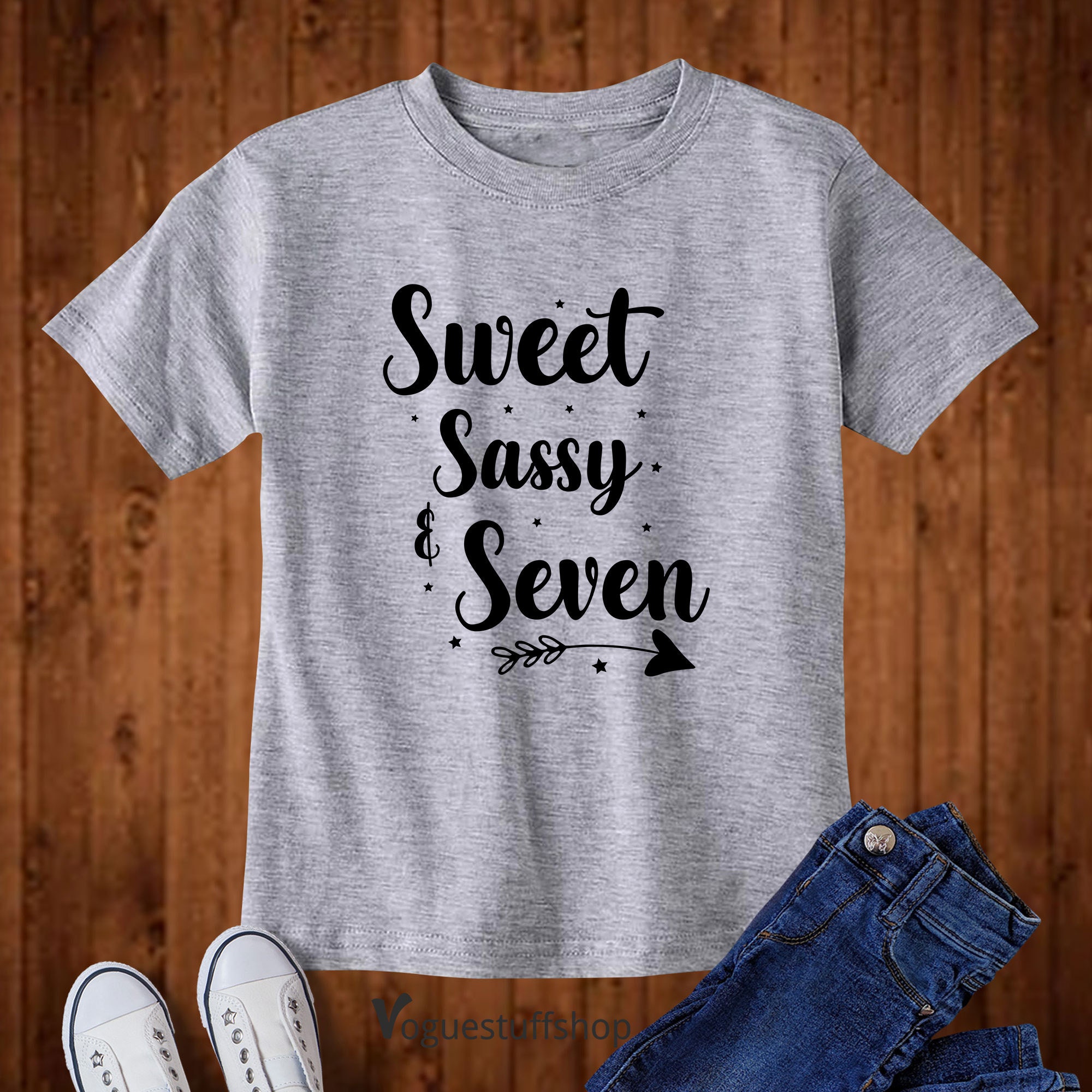 Sweet Sassy Seven T-shirts Seven Years Birthday T Shirt 7th Birthday ...