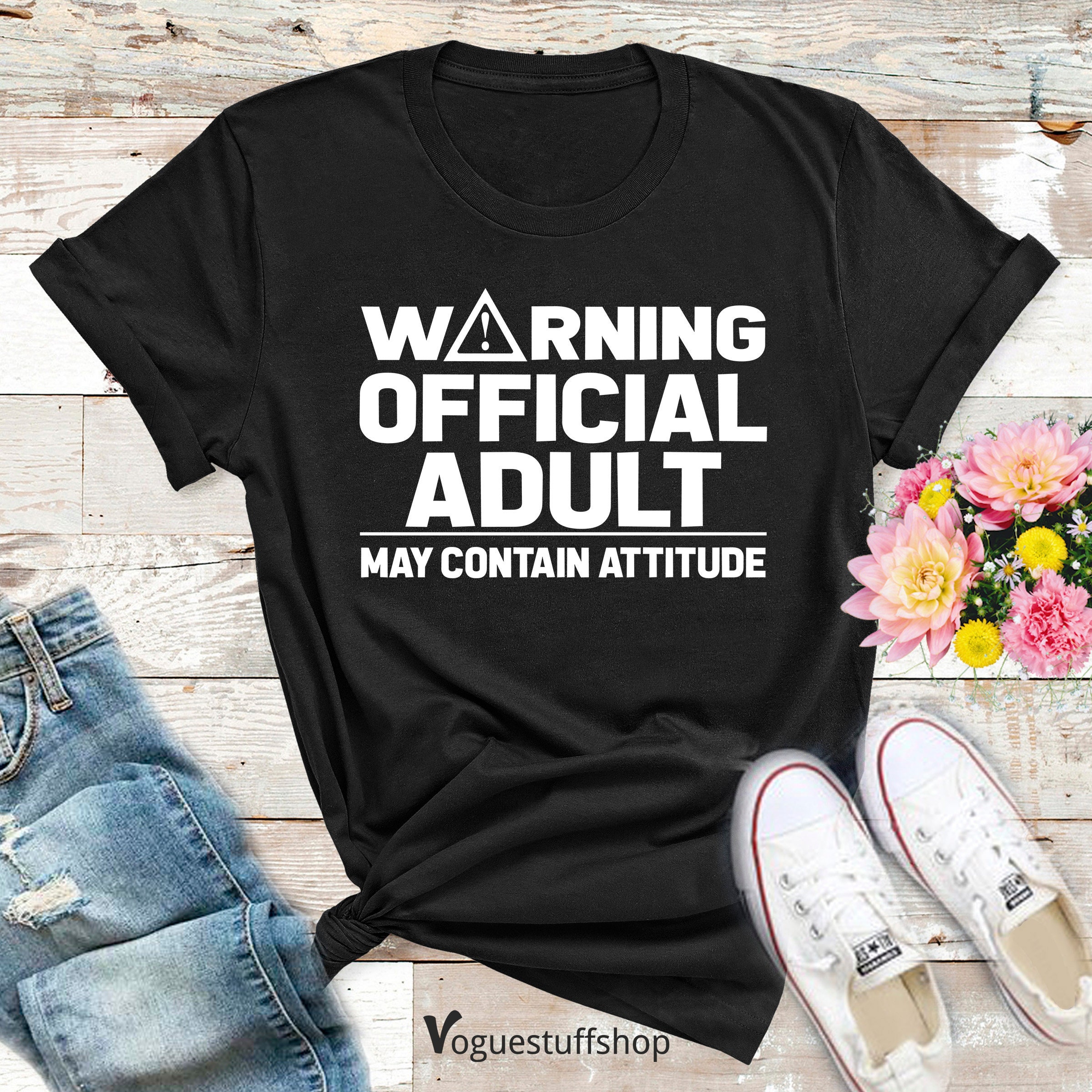 18th Birthday Shirt Warning Official Adult T Shirt 18th - Etsy
