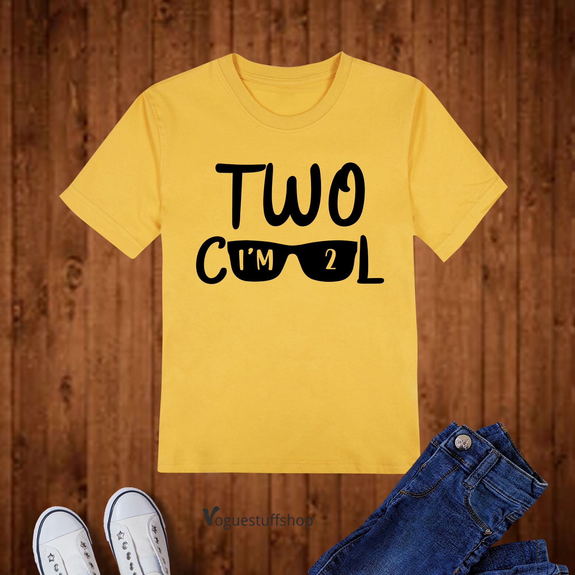 Two Cool Shirt I'm 2 Shirt Boys 2nd Birthday Shirt Two Year Old ...