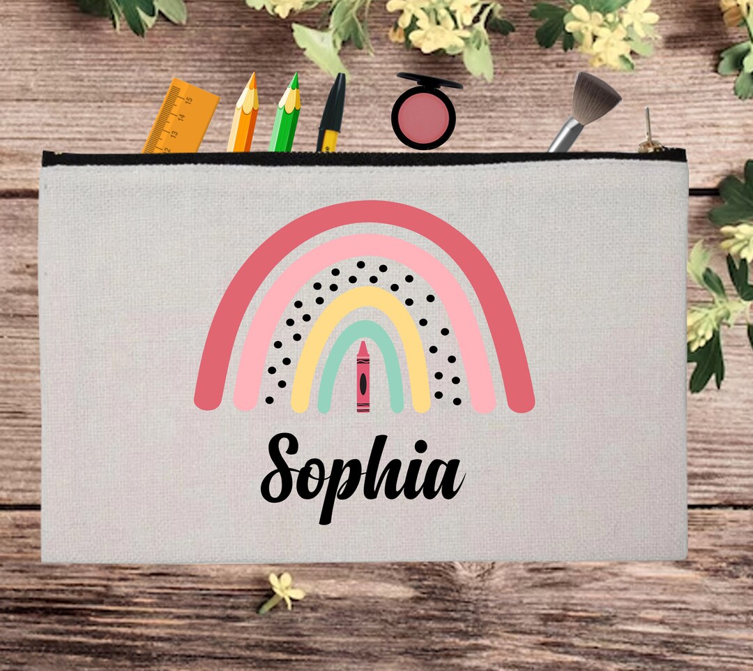 Custom Name Pencil Case, School Supplies Pencil Bag With Name, Pencil ...