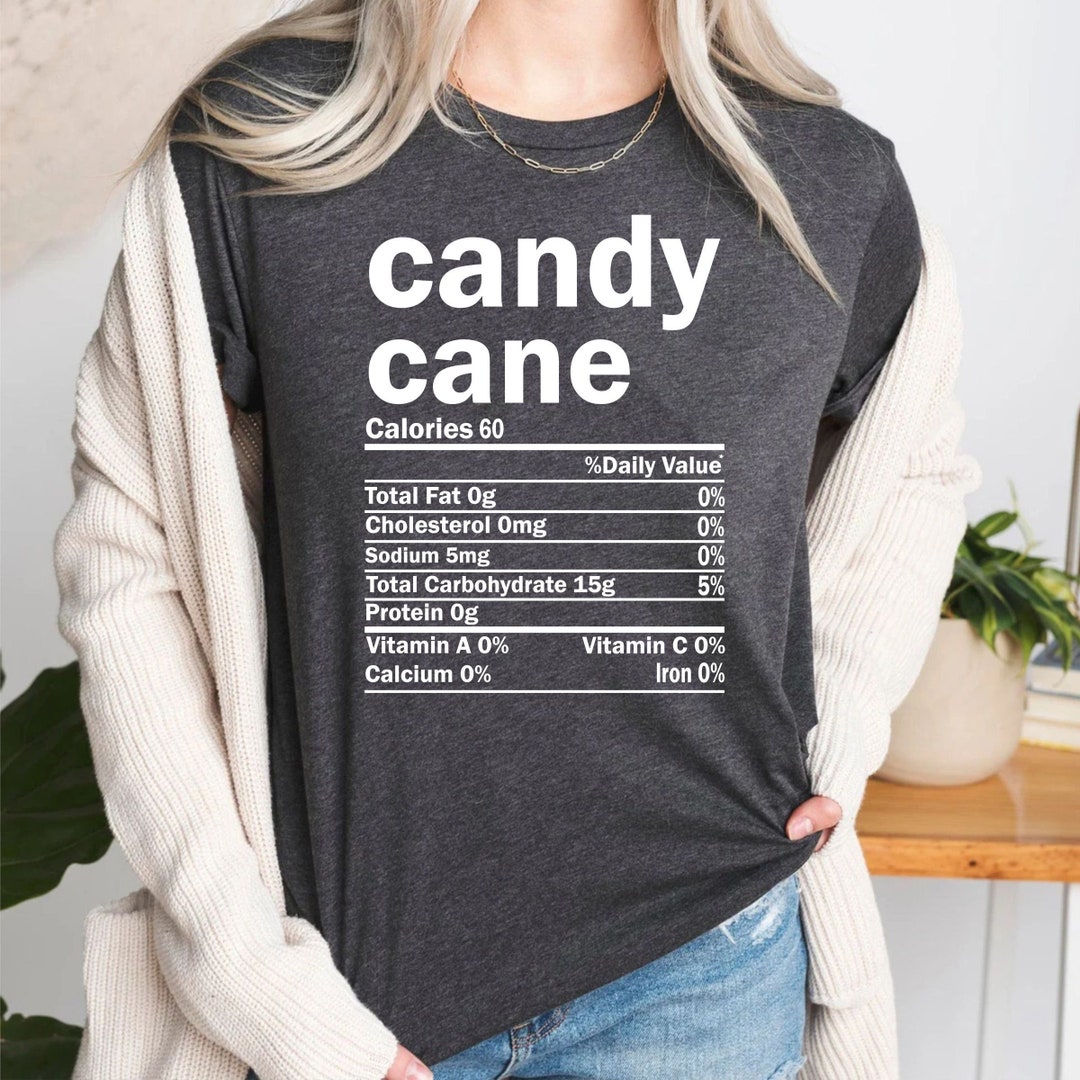 Candy Cane Nutrition Facts Shirt Christmas Holiday Tee Etsy candy-cane-nutrition-facts-shirt-christmas-holiday-tee-etsy