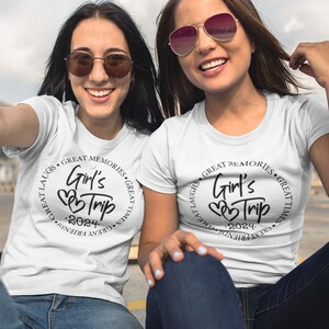 Girls Trip 2024 Shirt, Girls Weekend Shirt, Girls Vacation Shirt, Great Memories Shirt, Girls ...