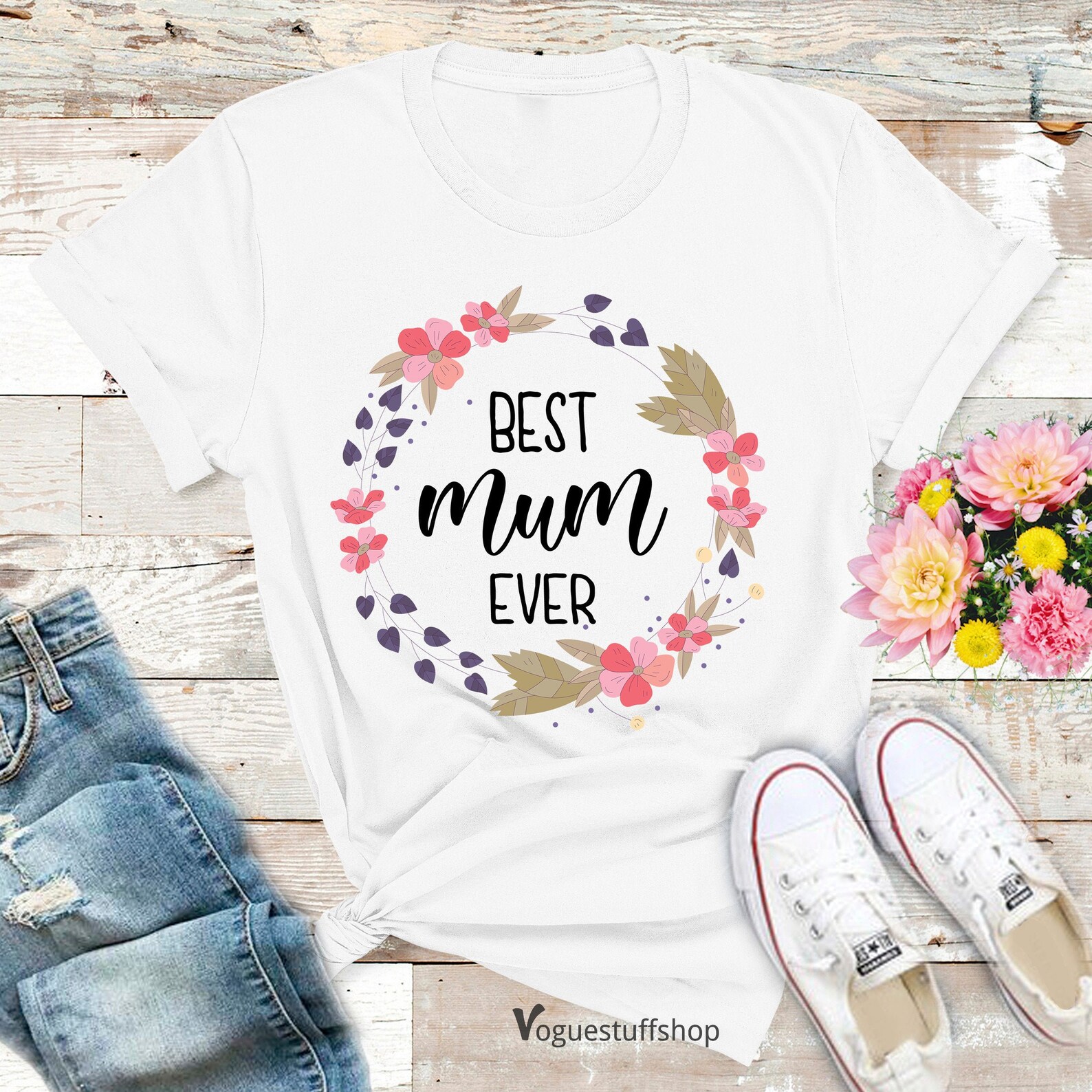 Best Mum Ever T Shirt Mother's Day T-shirt Mum Shirt Mummy | Etsy