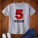 Personalised Fifth Name and Year Birthday Shirts 5th Birthday Shirt ...