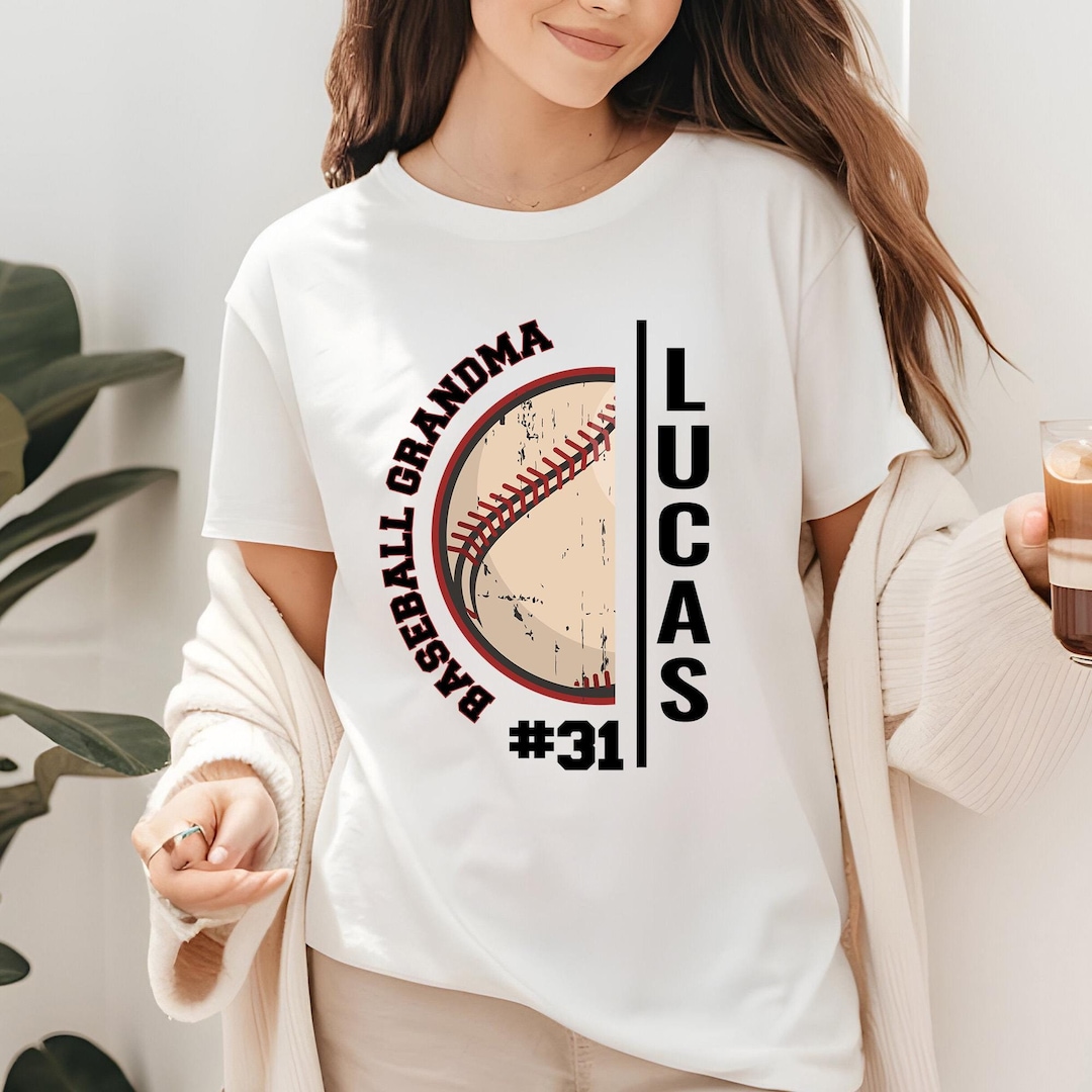 Personalized Baseball Grandma Sweatshirt, Baseball Grandma Sweater With ...
