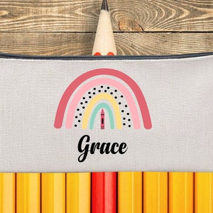 Custom Name Pencil Case School Supplies Pencil Bag With Name - Etsy
