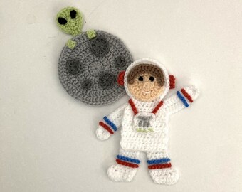 Crochet Pattern Alien Applique Patch US Version Instant PDF Download - Etsy
