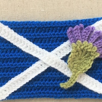 Welsh Flag, Crochet Blanket Pattern, Row by Row, Single Crochet ...