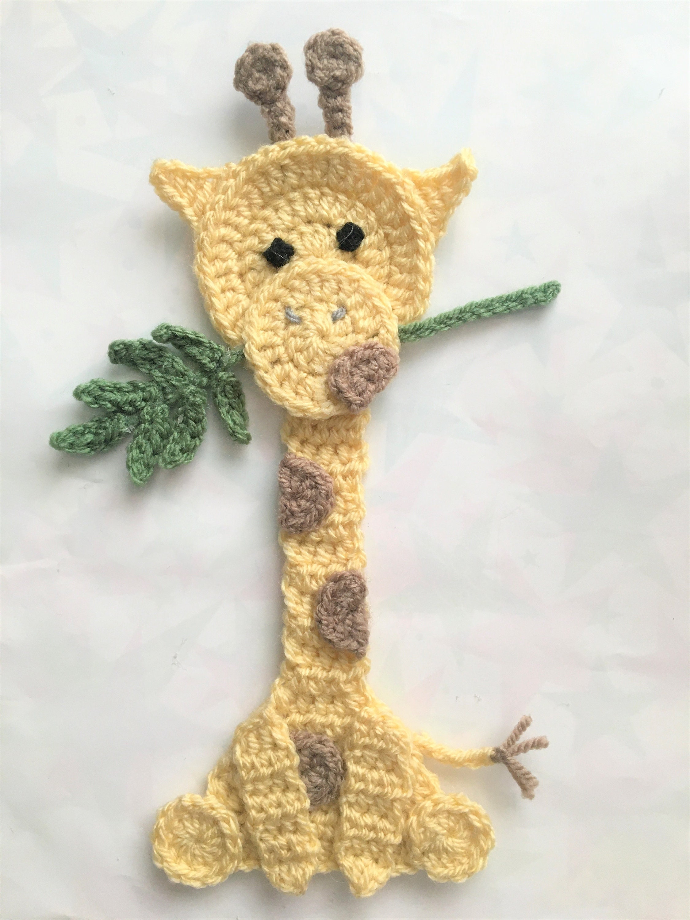 Crochet pattern Giraffe applique instant pdf download | Etsy
