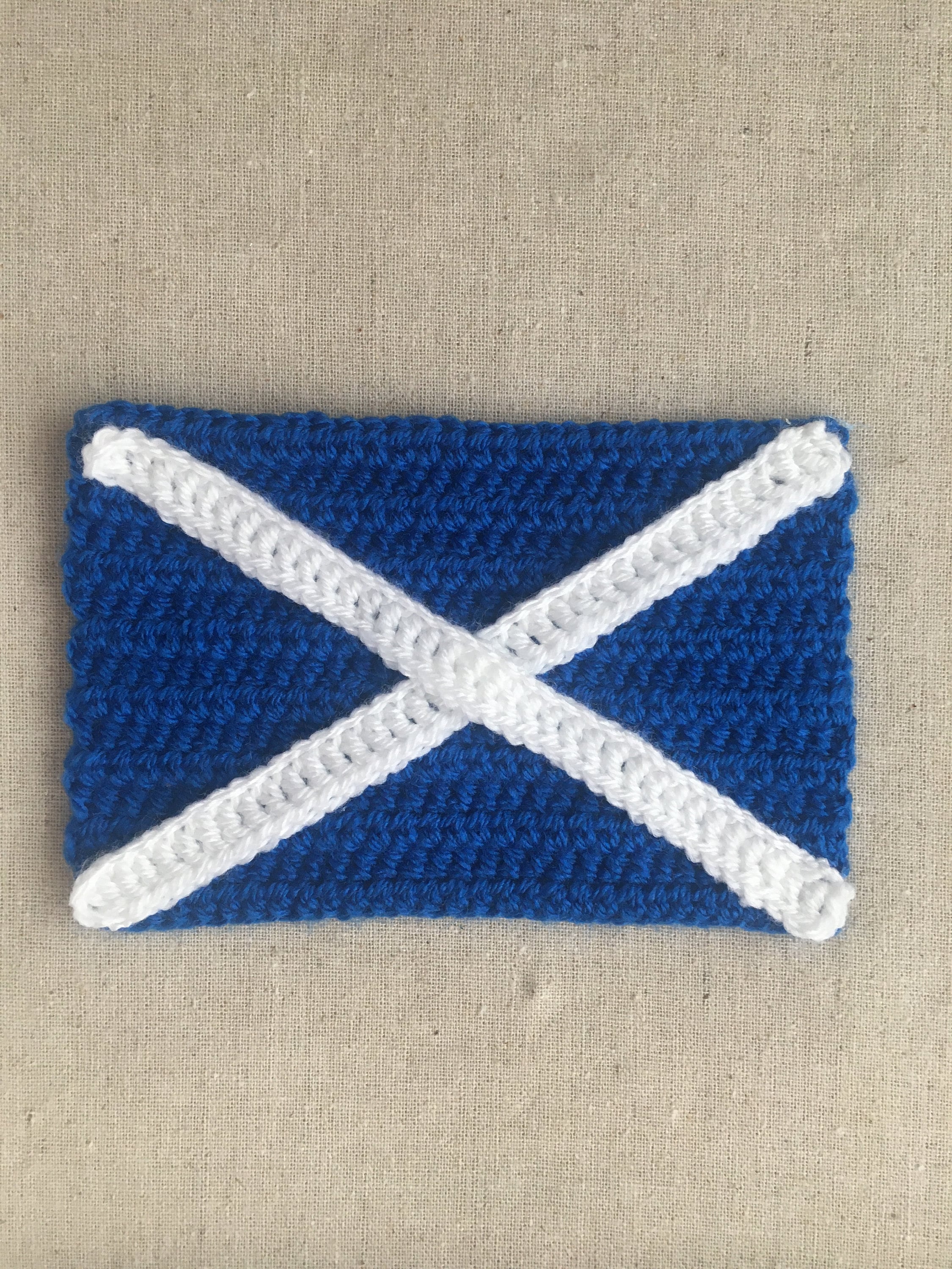 Crochet Pattern Scotland Flag With Thistle Instant Pdf - Etsy