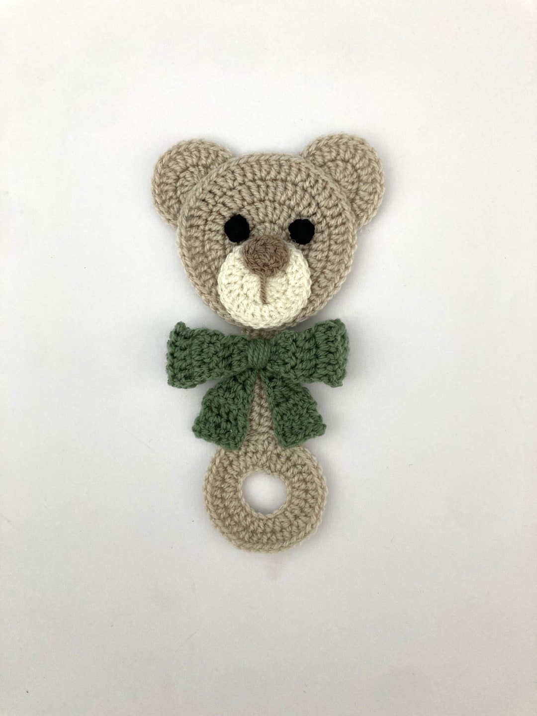 Bear Rattle Crochet Applique Pattern Instant Pdf Download - Etsy
