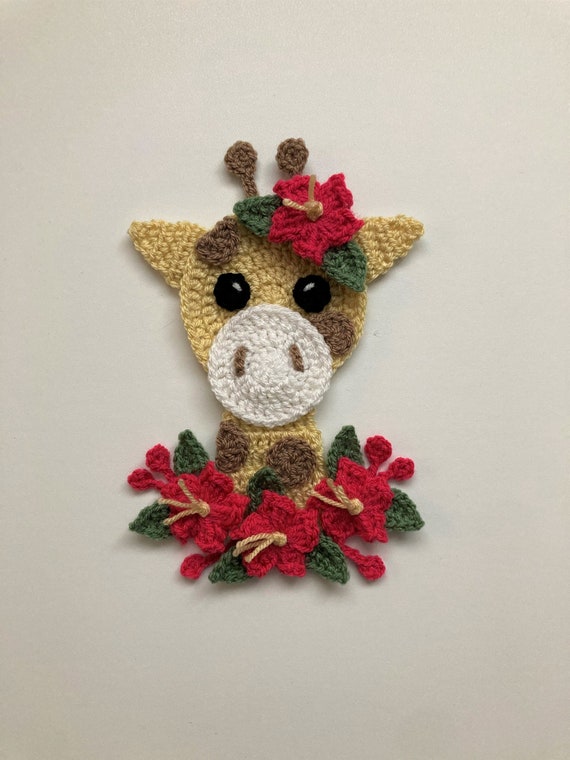 Giraffe Head Crochet Applique Pattern Instant Pdf Download | Etsy