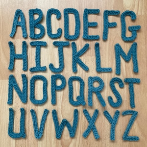 Alphabet Applique Crochet Applique Pattern Instant Pdf Download - Etsy