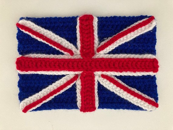 Union Jack Flag Crochet Applique Pattern Instant Pdf Download | Etsy UK