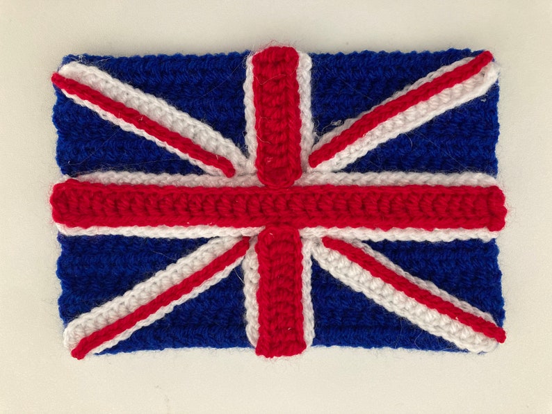 Union Jack Flag Crochet Applique Pattern Instant Pdf Download - Etsy