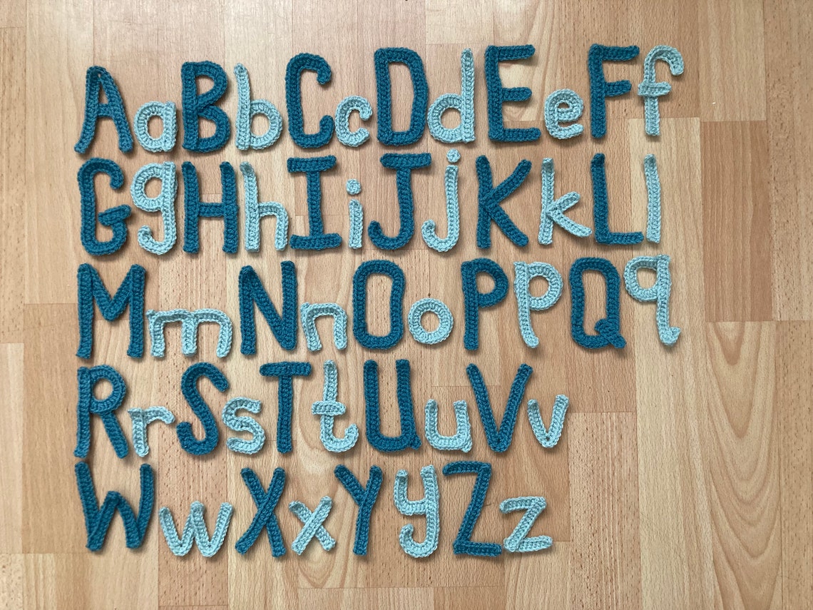 Alphabet Applique Crochet Applique Pattern Instant Pdf Download - Etsy UK