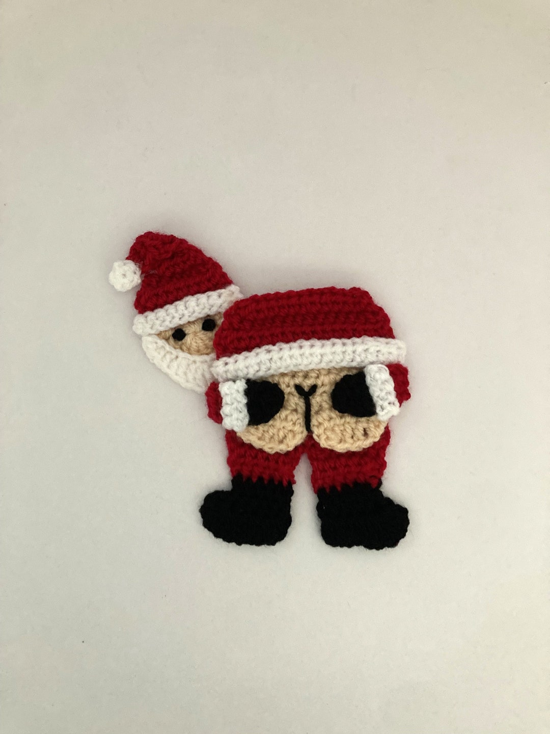 Cheeky Santa Crochet Applique Pattern Instant Pdf Download - Etsy