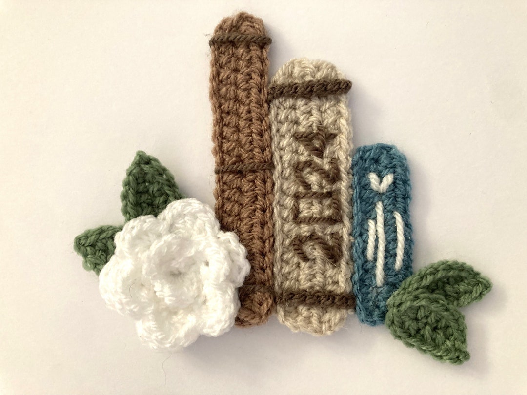 Book Crochet Applique Pattern Instant Pdf Download - Etsy