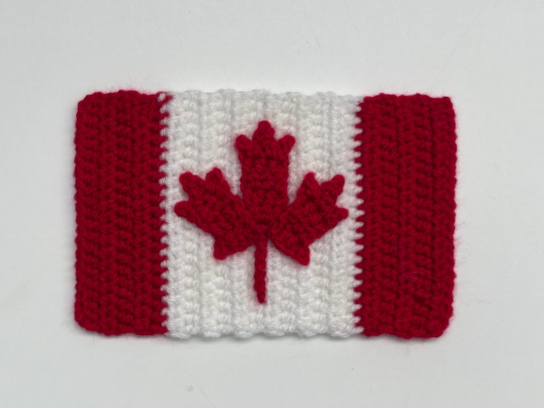 Canada Flag Applique Crochet Pattern Pdf - Etsy