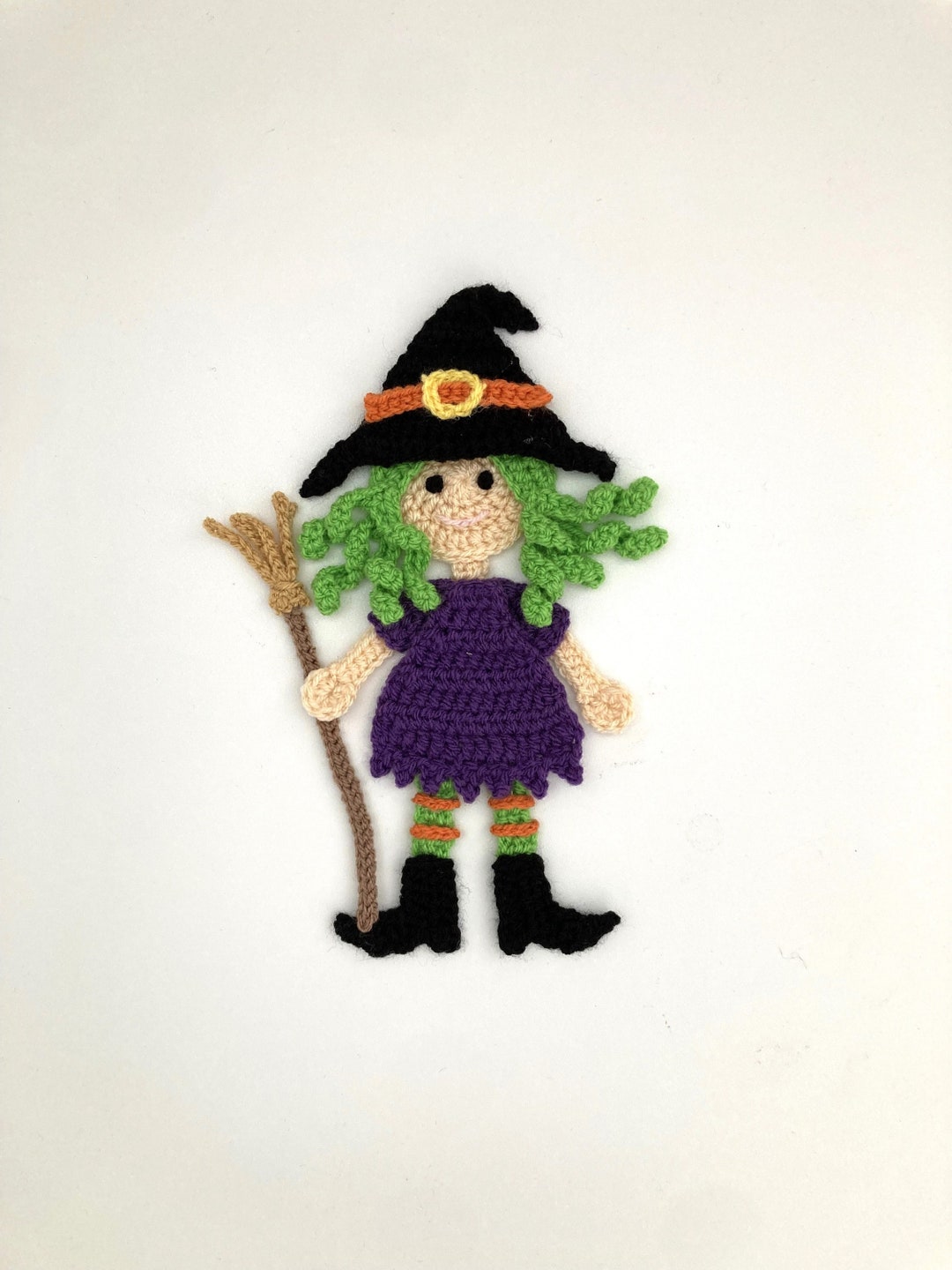 Little Witch Crochet Applique Pattern Instant Pdf Download - Etsy