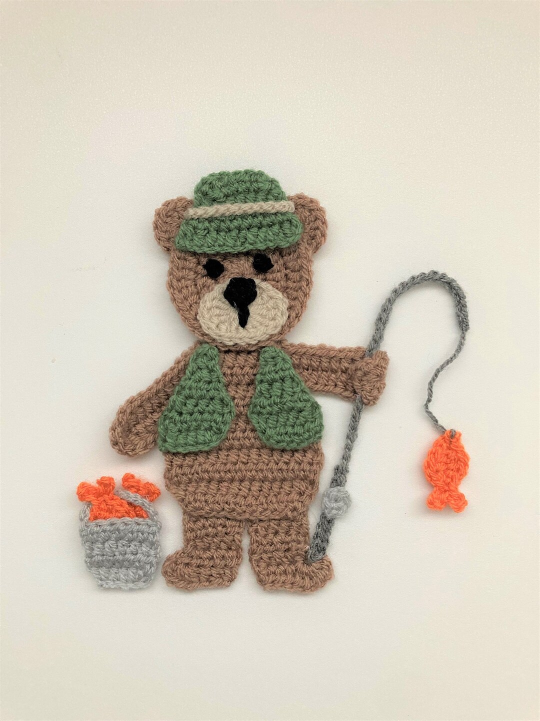 Gone Fishing Crochet Applique Pattern Instant Pdf Download - Etsy