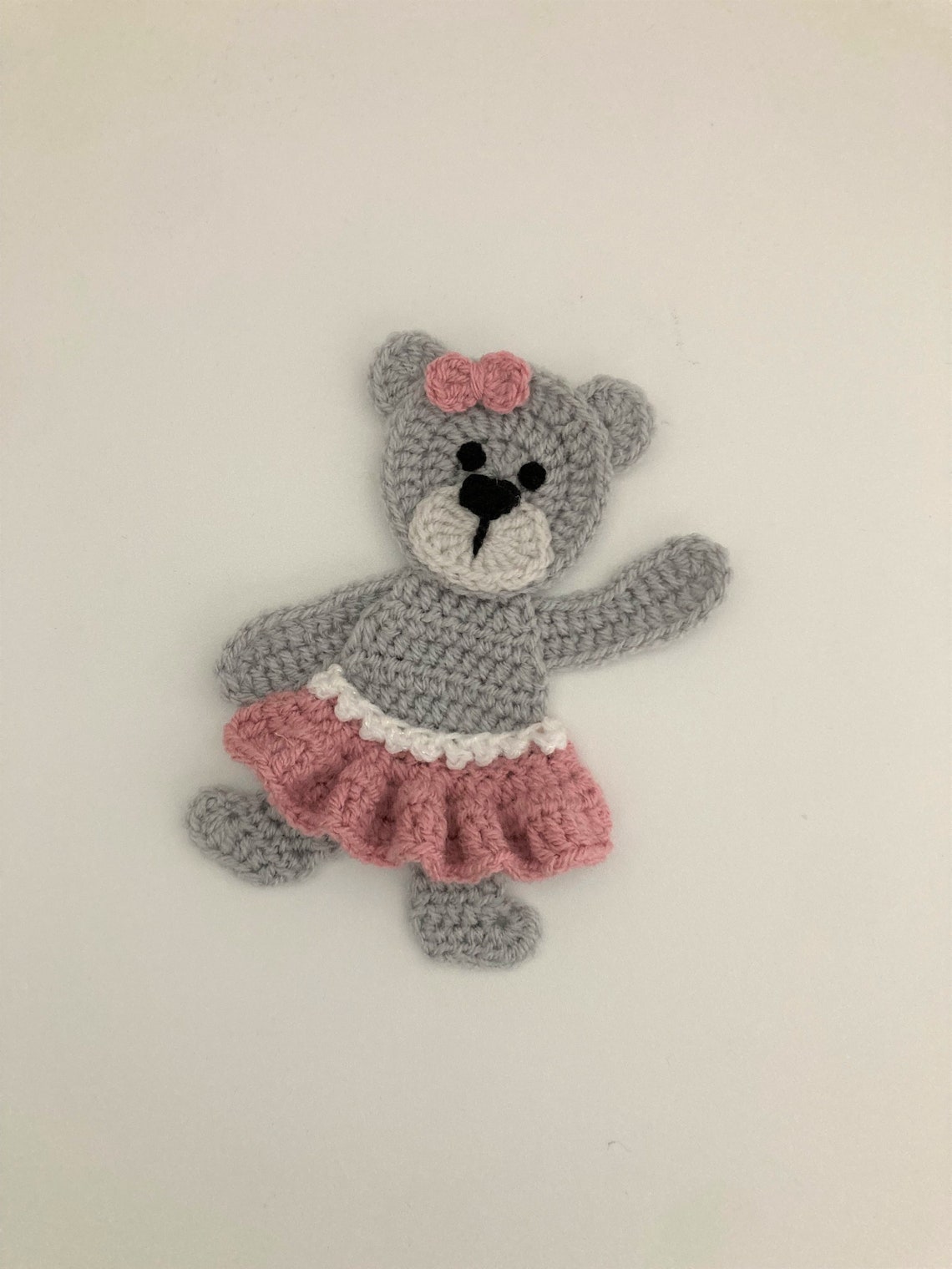 Tutu Bear Crochet Applique Pattern Instant Pdf Download - Etsy