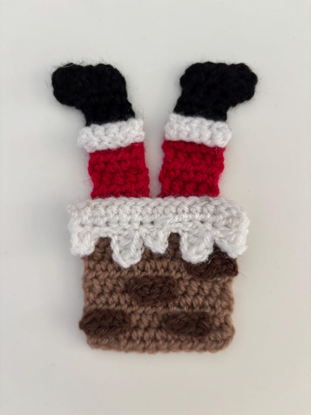 Stuck Santa Crochet Applique Pdf Pattern - Etsy