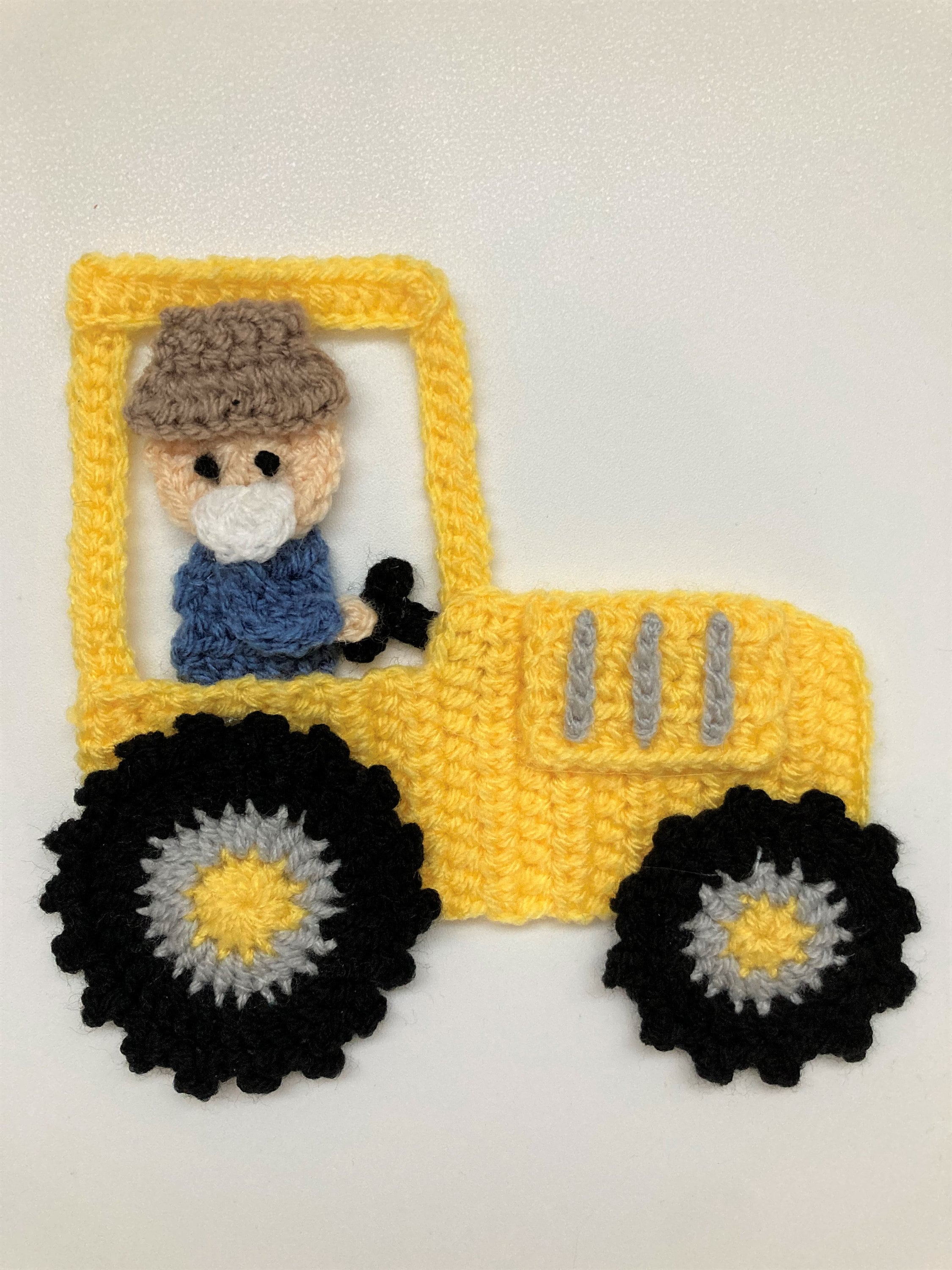 Farmyard Tractor Crochet Applique Pattern Instant Pdf Download - Etsy
