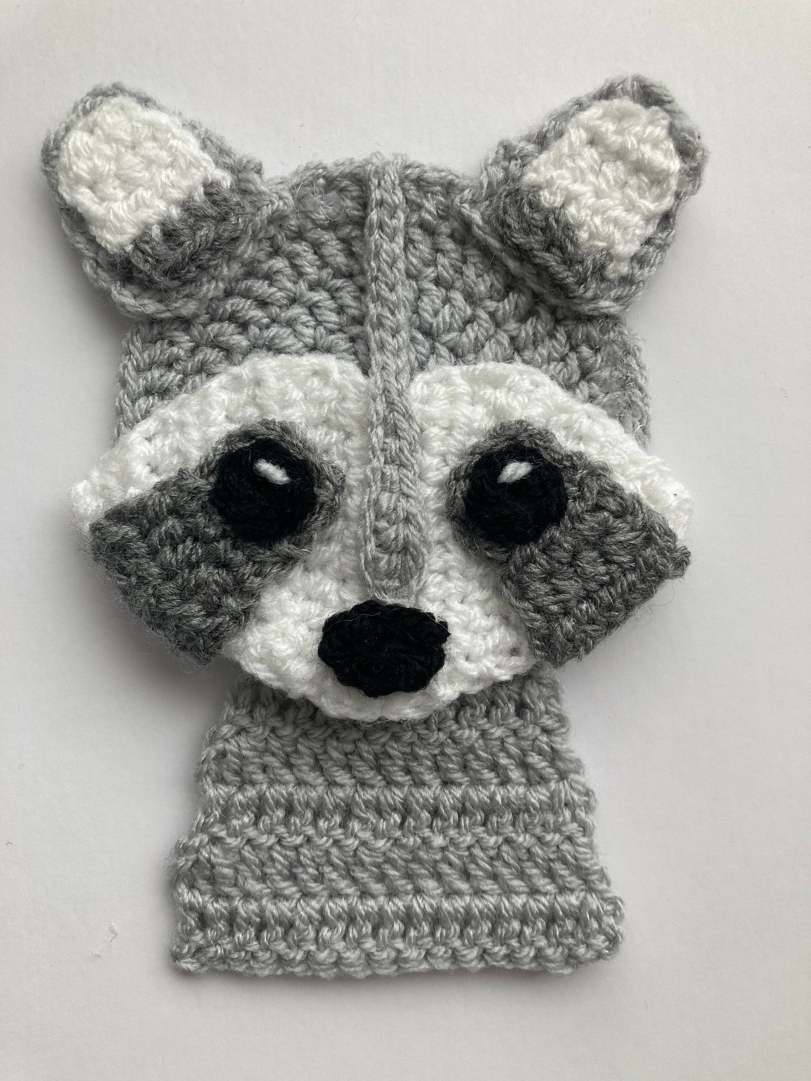 Racoon Head Crochet Applique Pattern Instant Pdf Download - Etsy