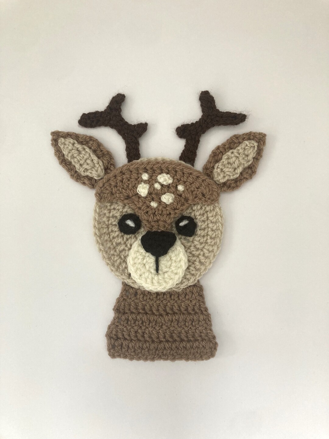 Deer Head Applique Crochet Pattern Instant Pdf - Etsy