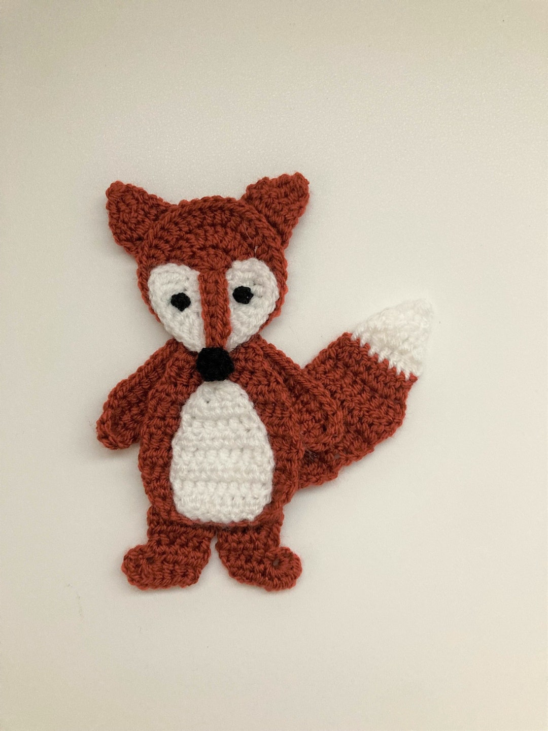 Standing Fox Crochet Applique Pattern Instant Pdf Download - Etsy