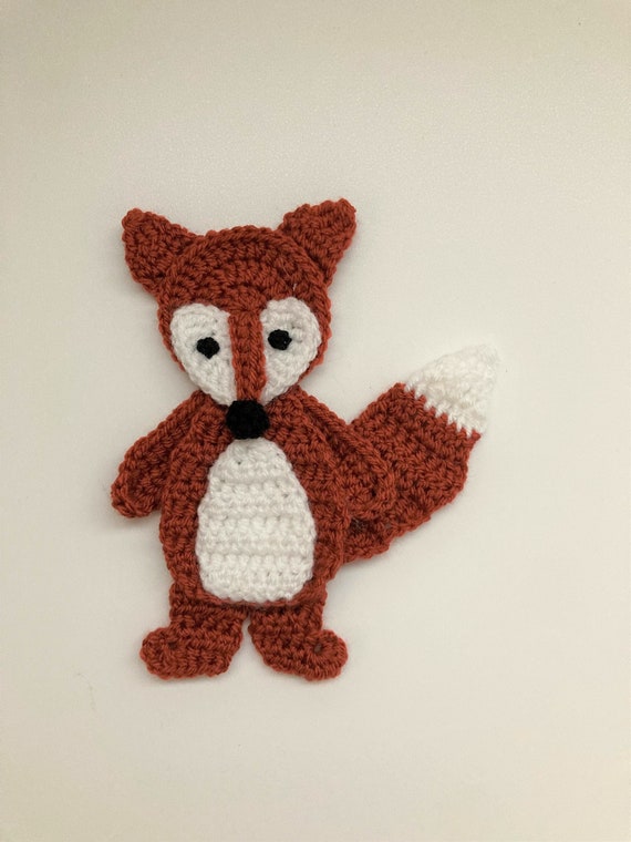 Standing Fox Crochet Applique Pattern Instant Pdf Download | Etsy